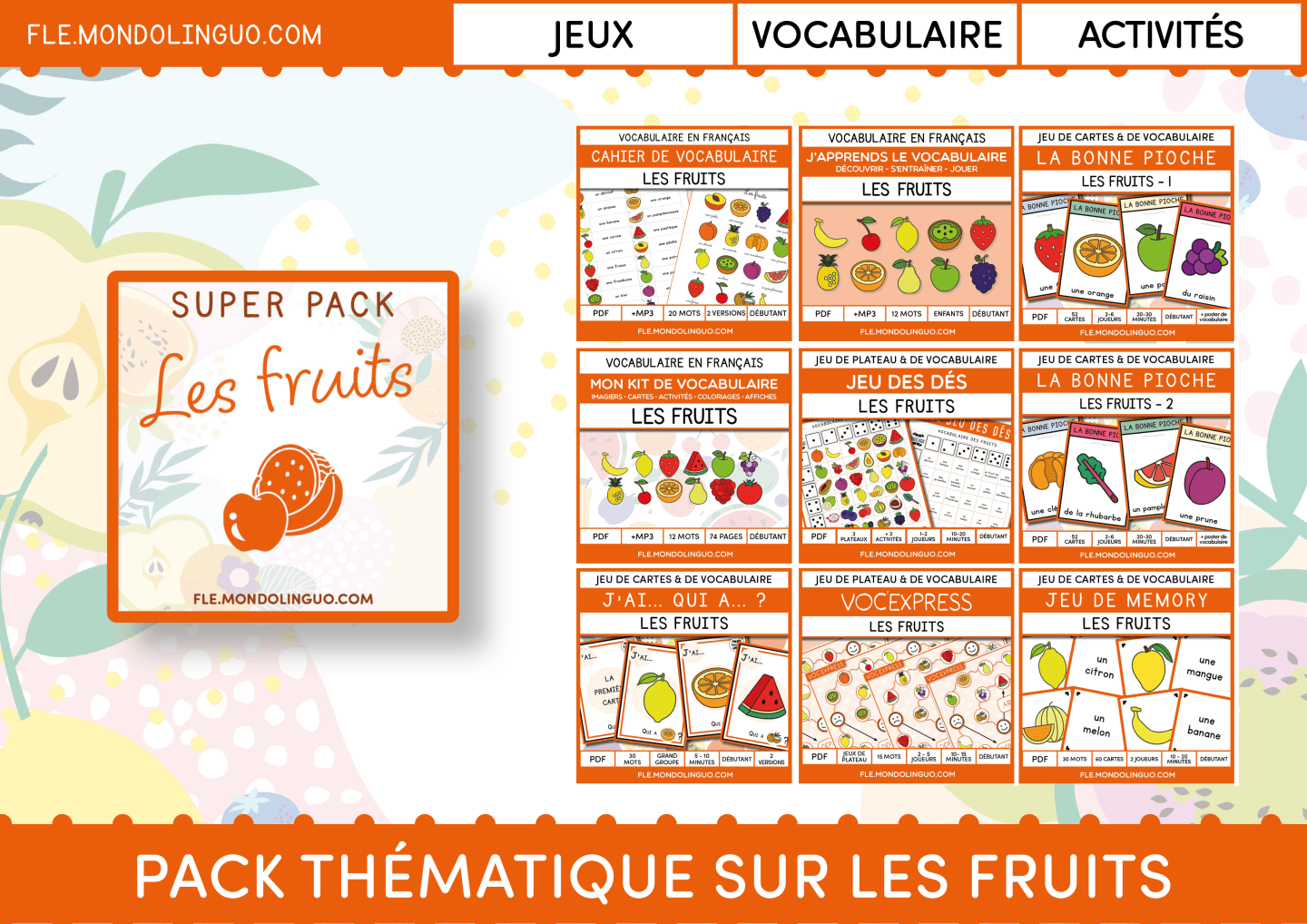 Ressources FLE sur les fruits – Bonjour FLE
